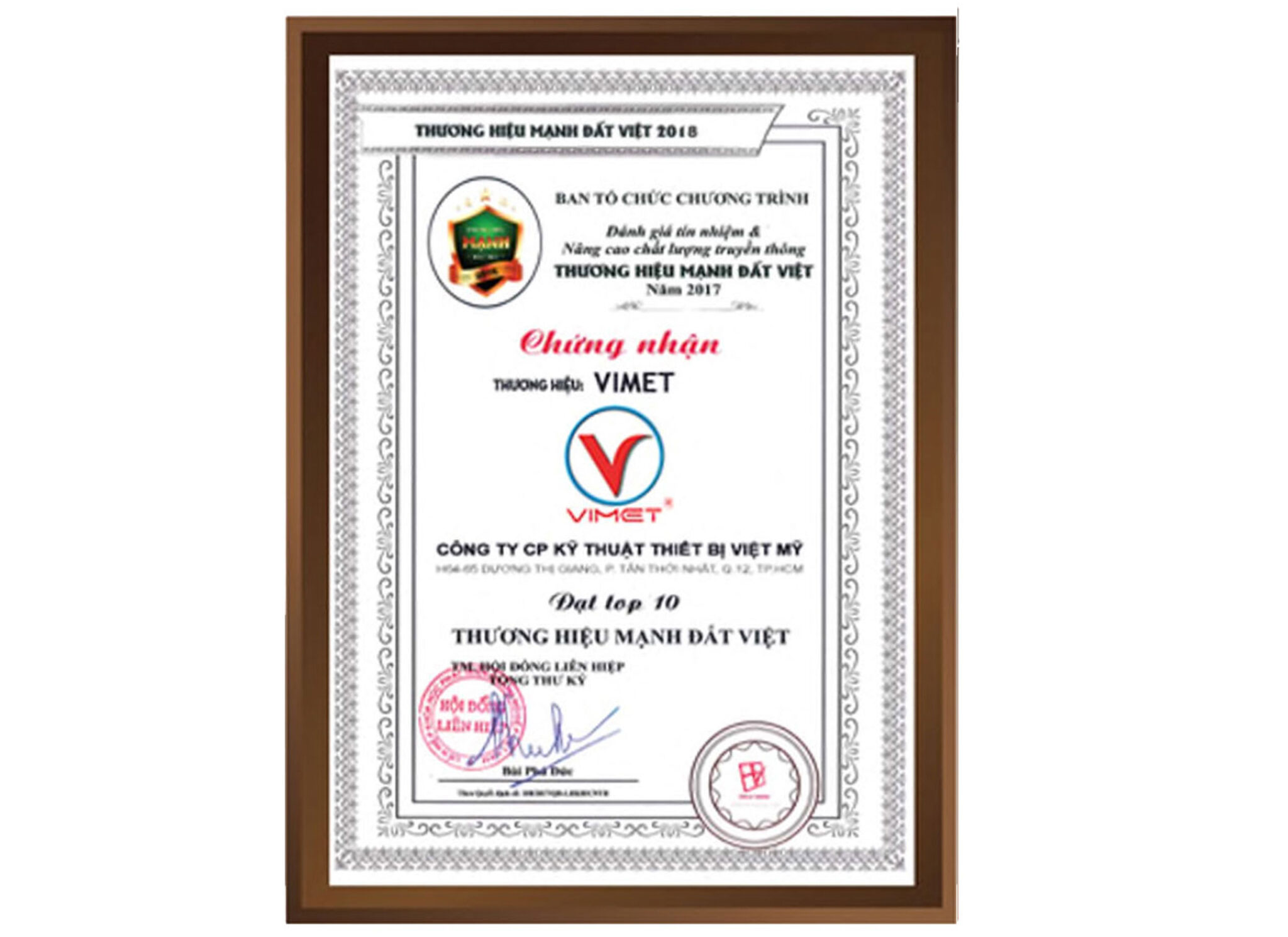 Giới thiệu về Công Ty CP KT Thiết Bị Việt Mỹ - Vimet Corp